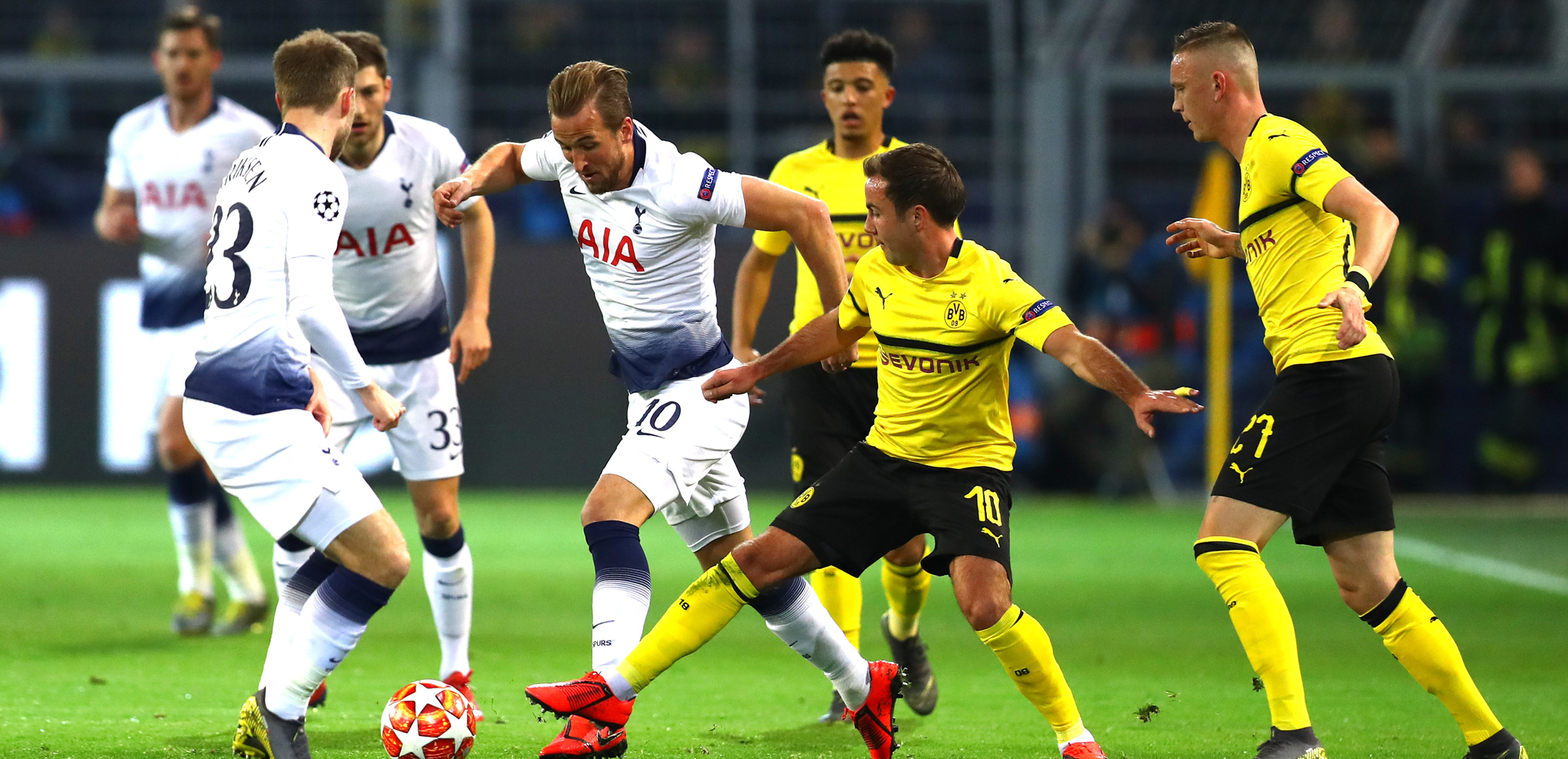 Kane strikes amid defensive brilliance in Dortmund