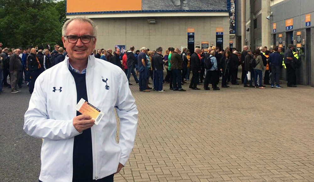 Spurs fan Gerry's call of a lifetime...