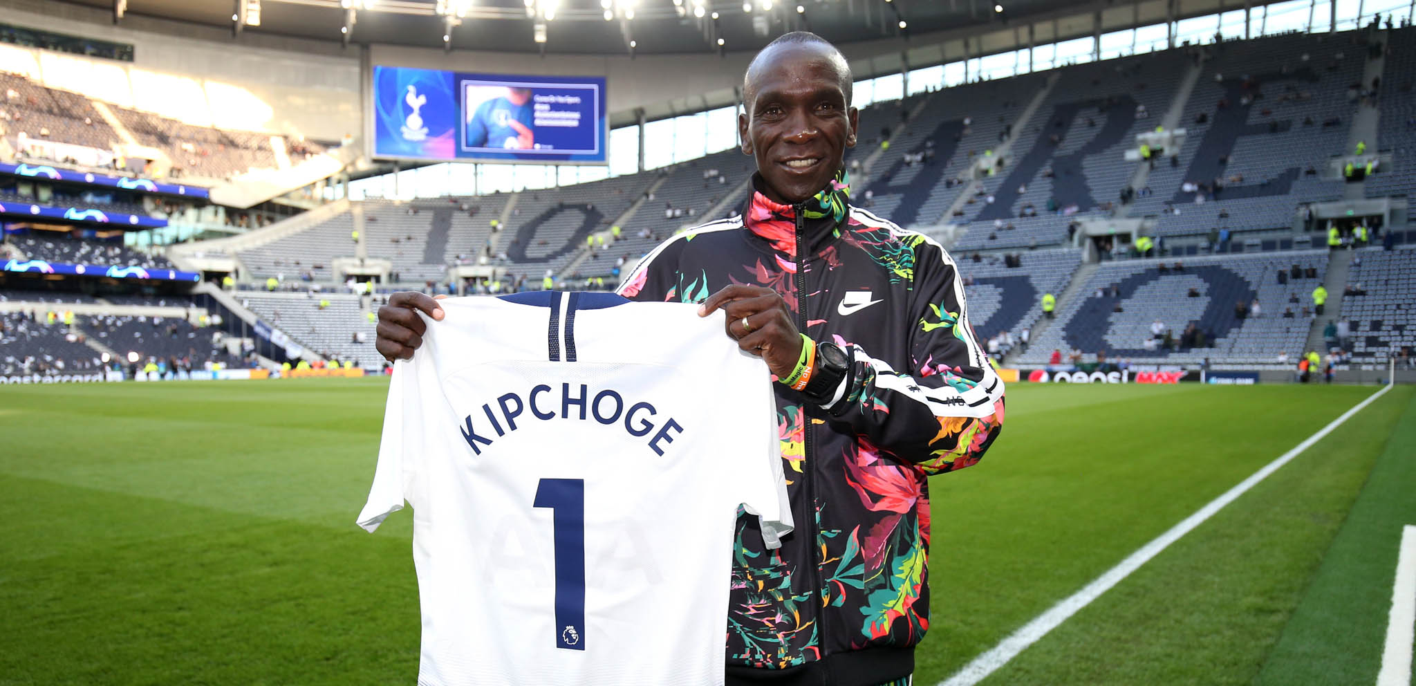 Fancy taking on Spurs fan and world record holder, Eliud Kipchoge?
