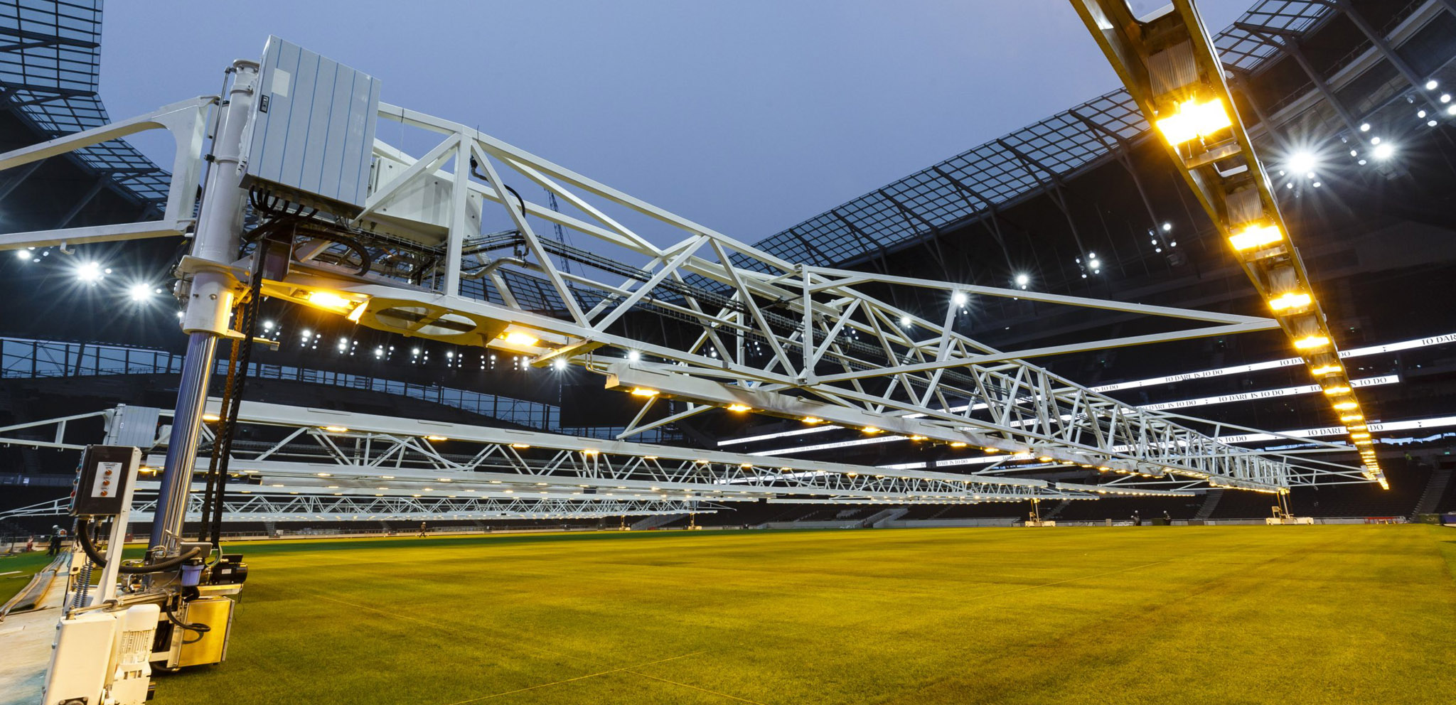 World-first design for pitch grow lights at new stadium