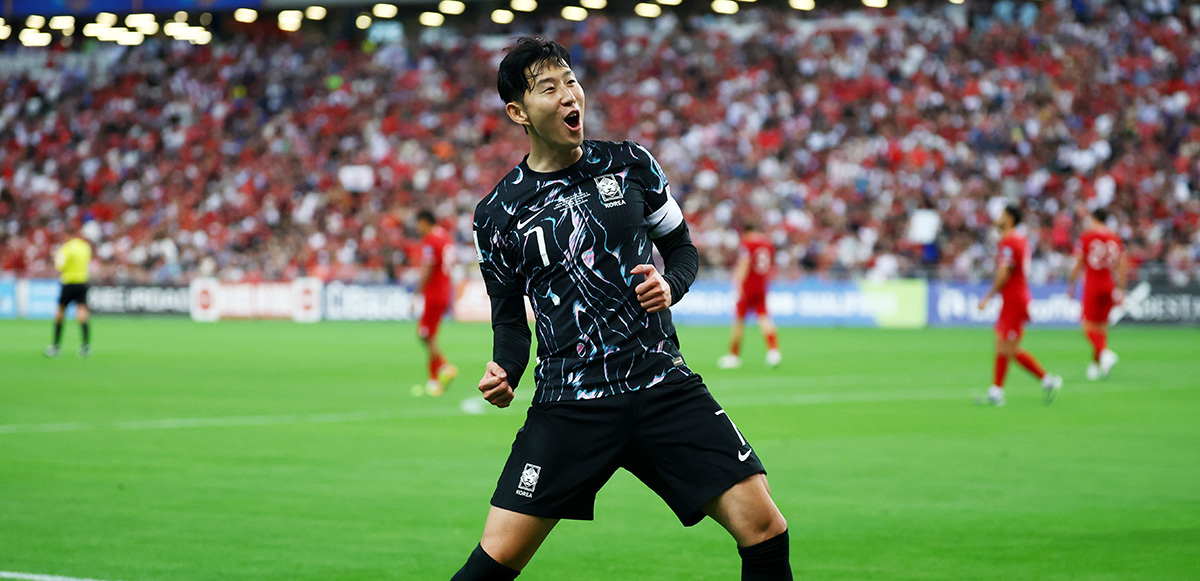 Sonny at the double as South Korea hit seven in Singapore